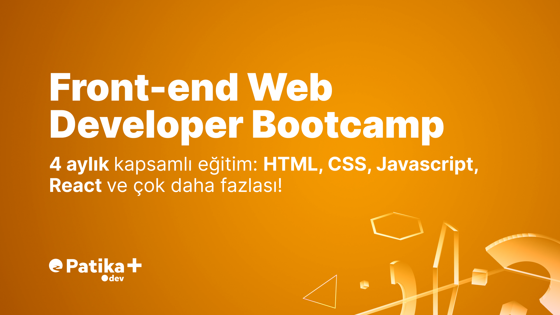 Patika - Bu Patika senin teknoloji kariyerine gidiyor!